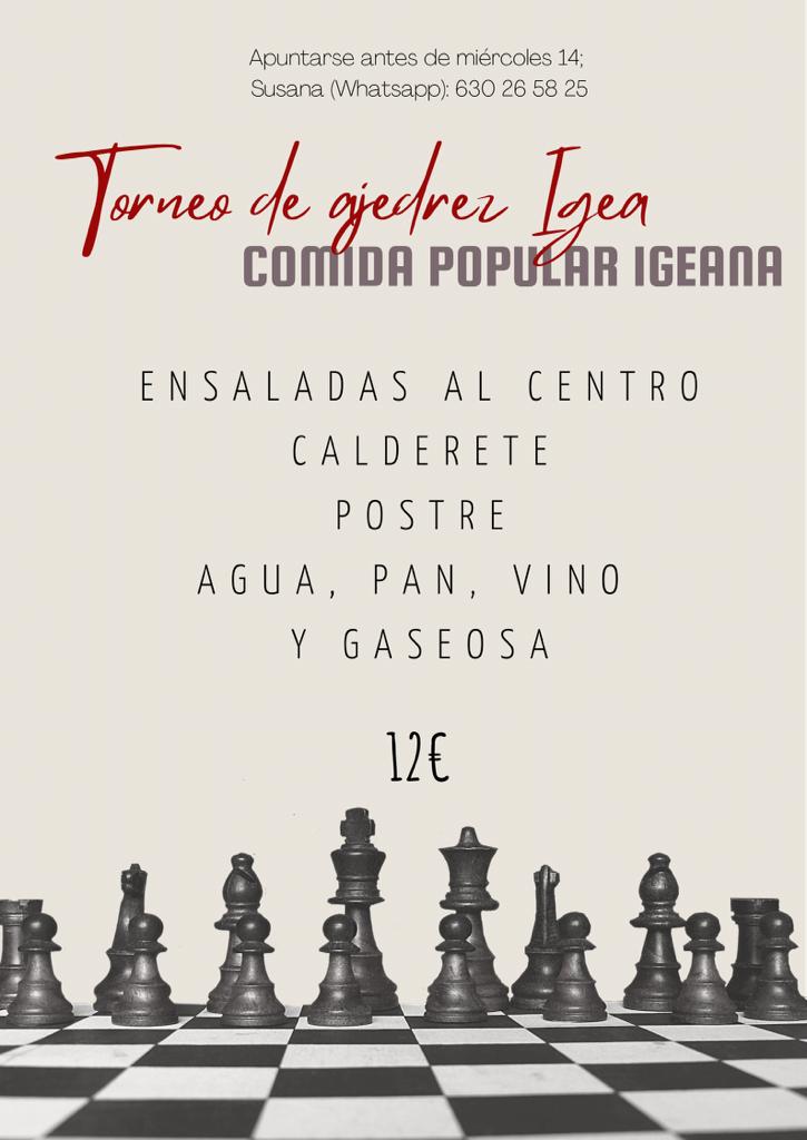 Torneo de Igea comida popular – Club Ajedrez Alfaro